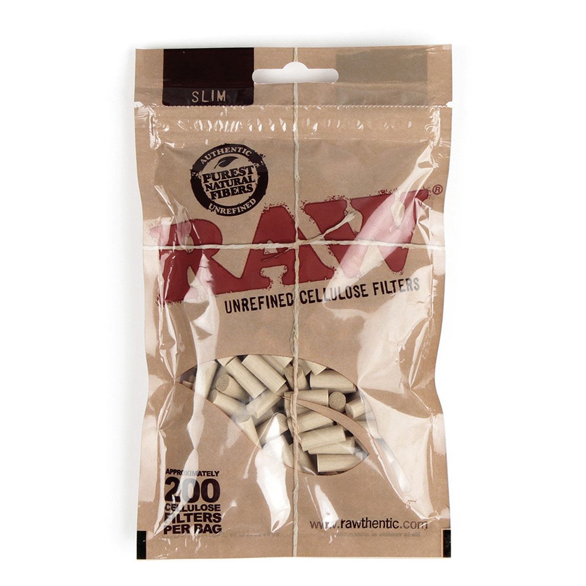 Raw 200 Cellulose Filters Per Bag