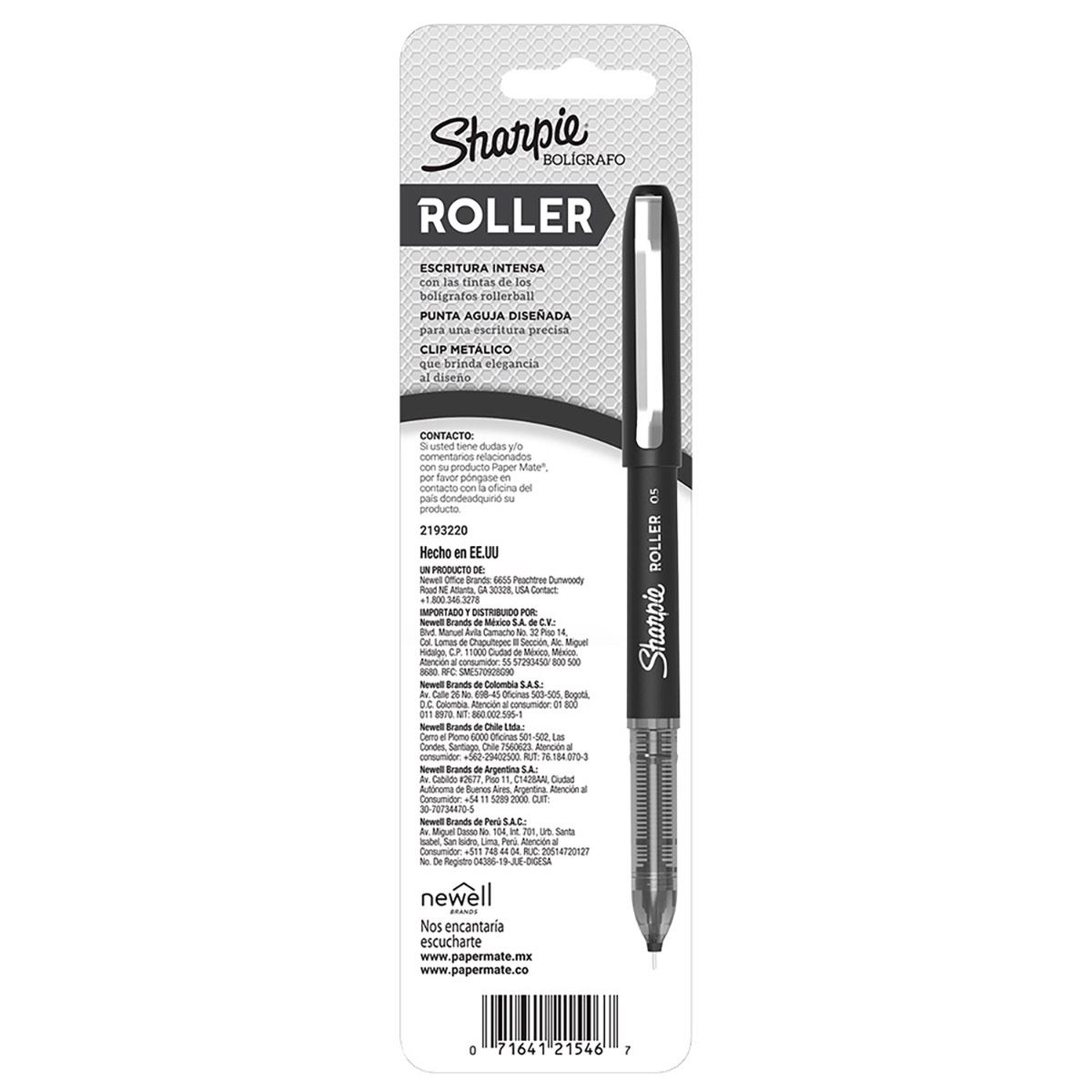 Bolígrafo Sharpie Roller Ball 0.7Mm Azul