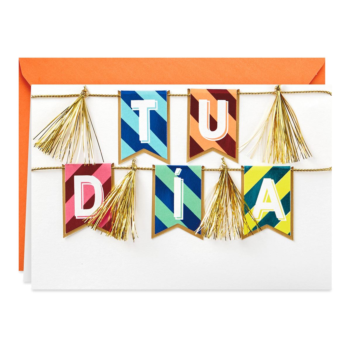 Tarjeta con frase tu día