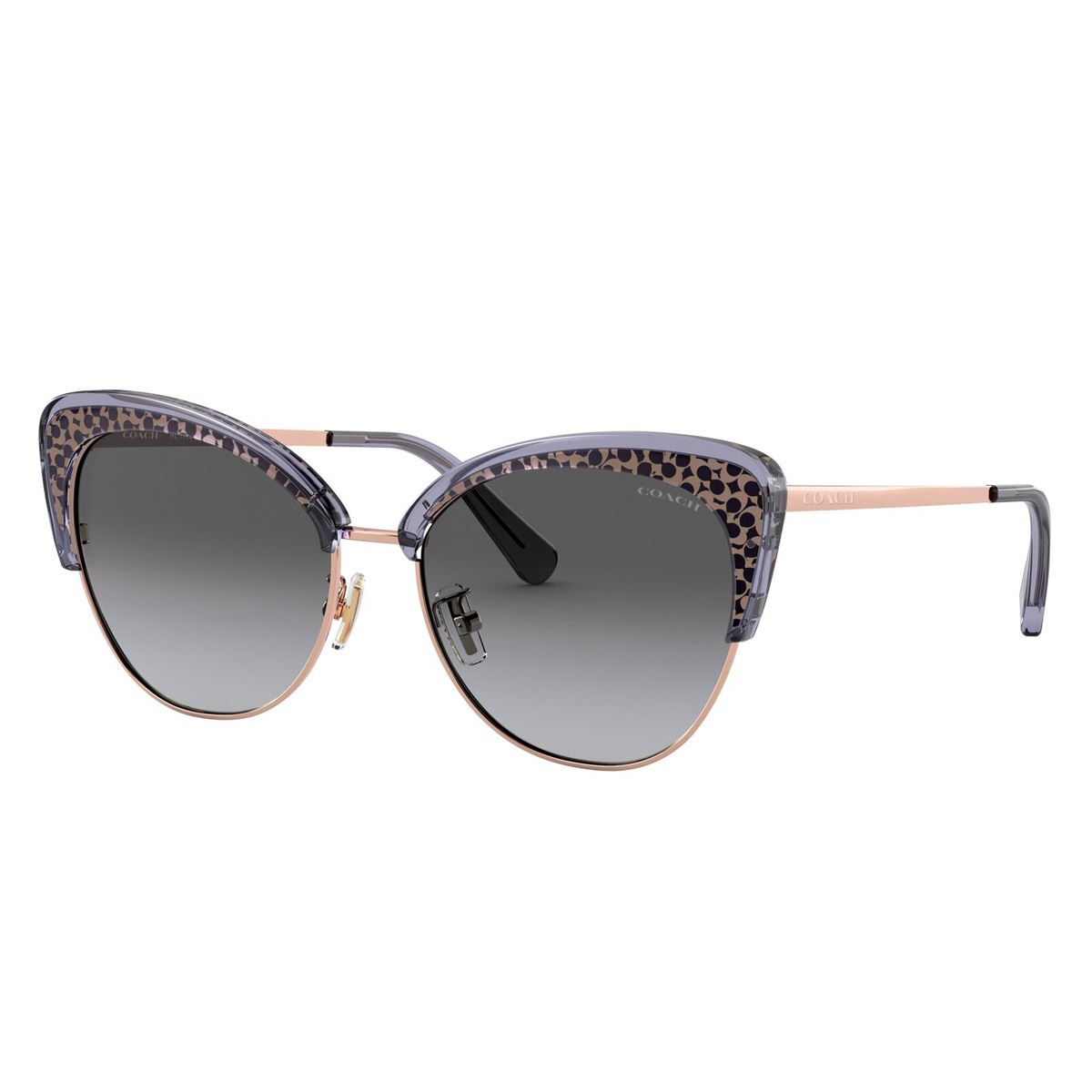 Lente solar Coach Gris Armazón en Metal Rosa-Oro