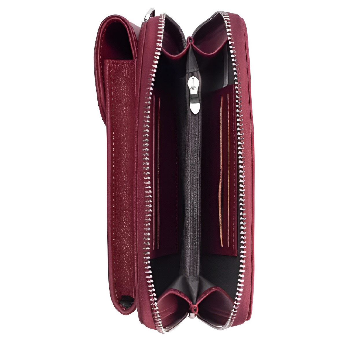 Wallet Bag tipo piel roja