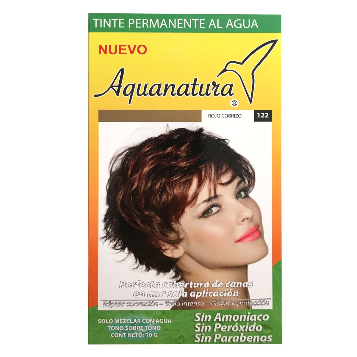 Tinte Permanente Al Agua Aquanatura Rojo Cobrizo