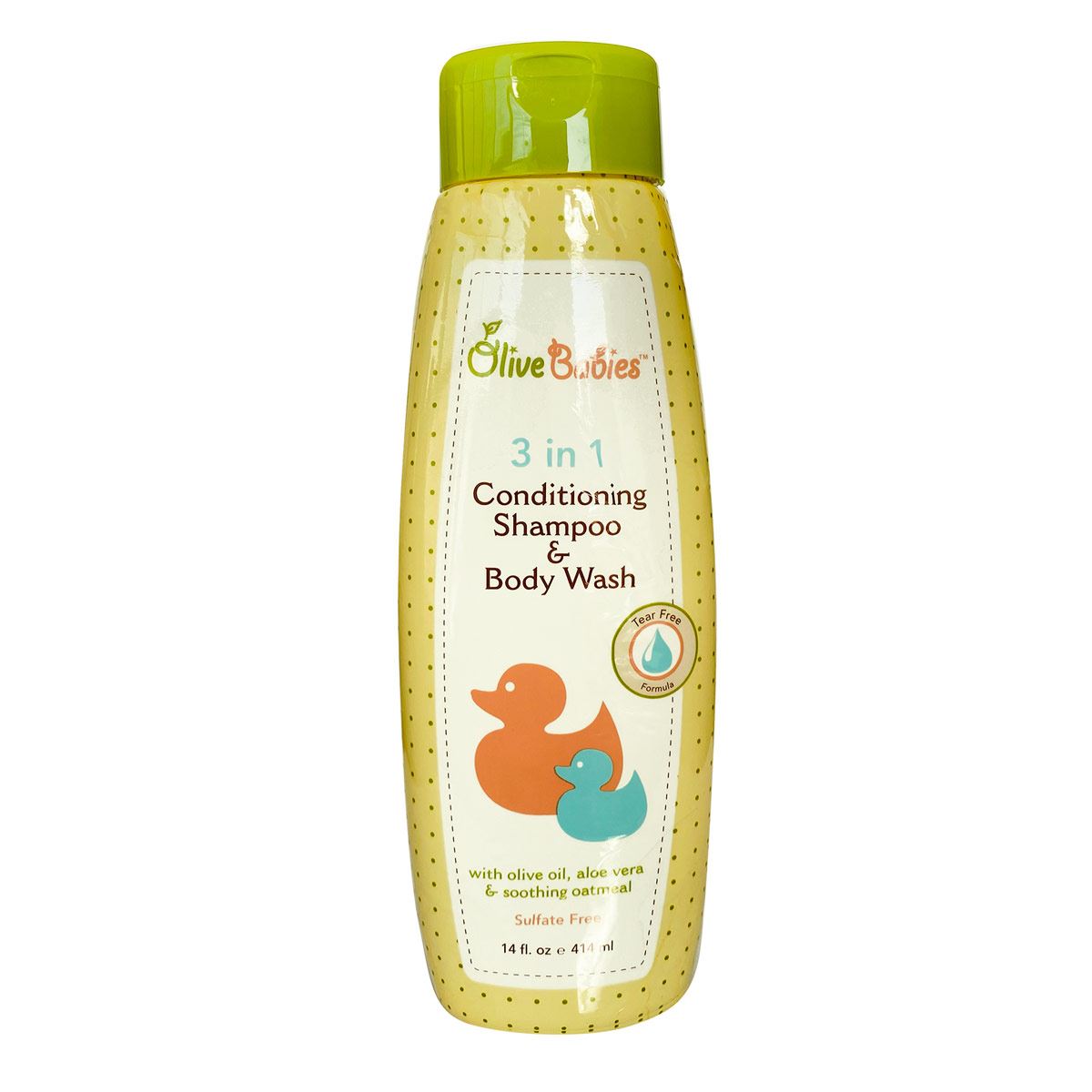 Shampoo, acondicionador y gel de baño 3 en 1 Olive Babies