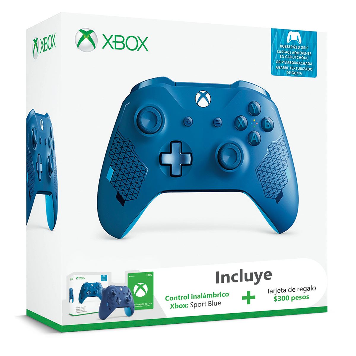 Control Xbox Sport Blue + Tarjeta