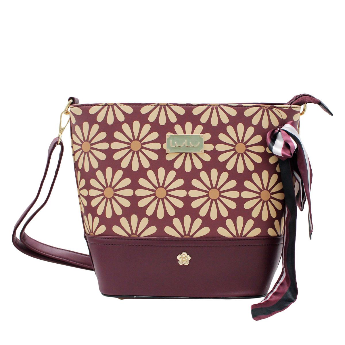 Bolsa LuLu color vino modelo 13163