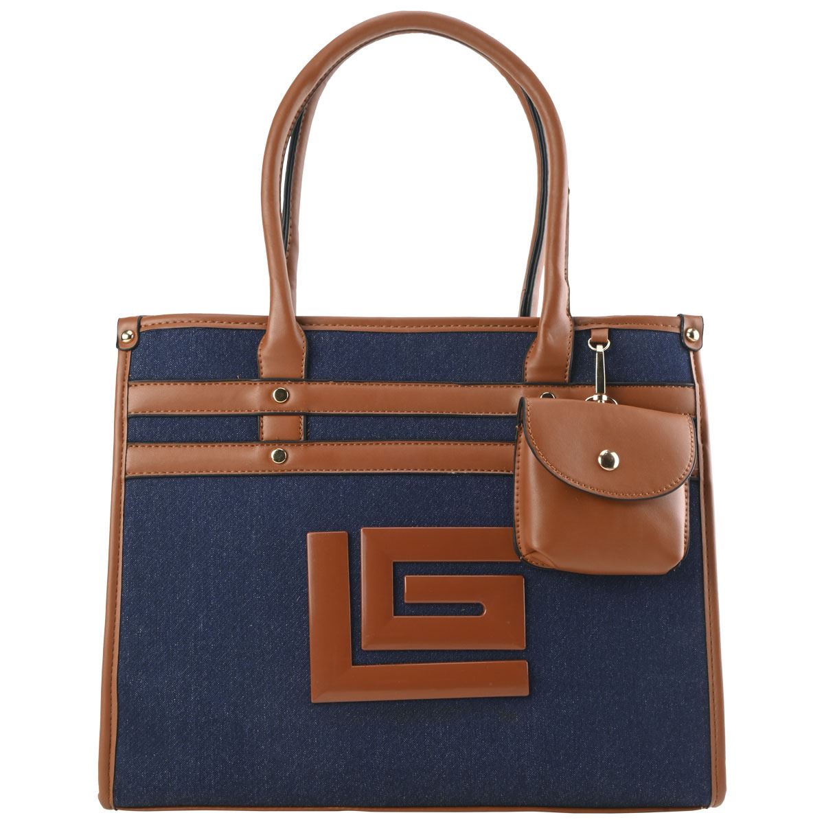 Bolso Satchel Guy Laroche Camel para Mujer