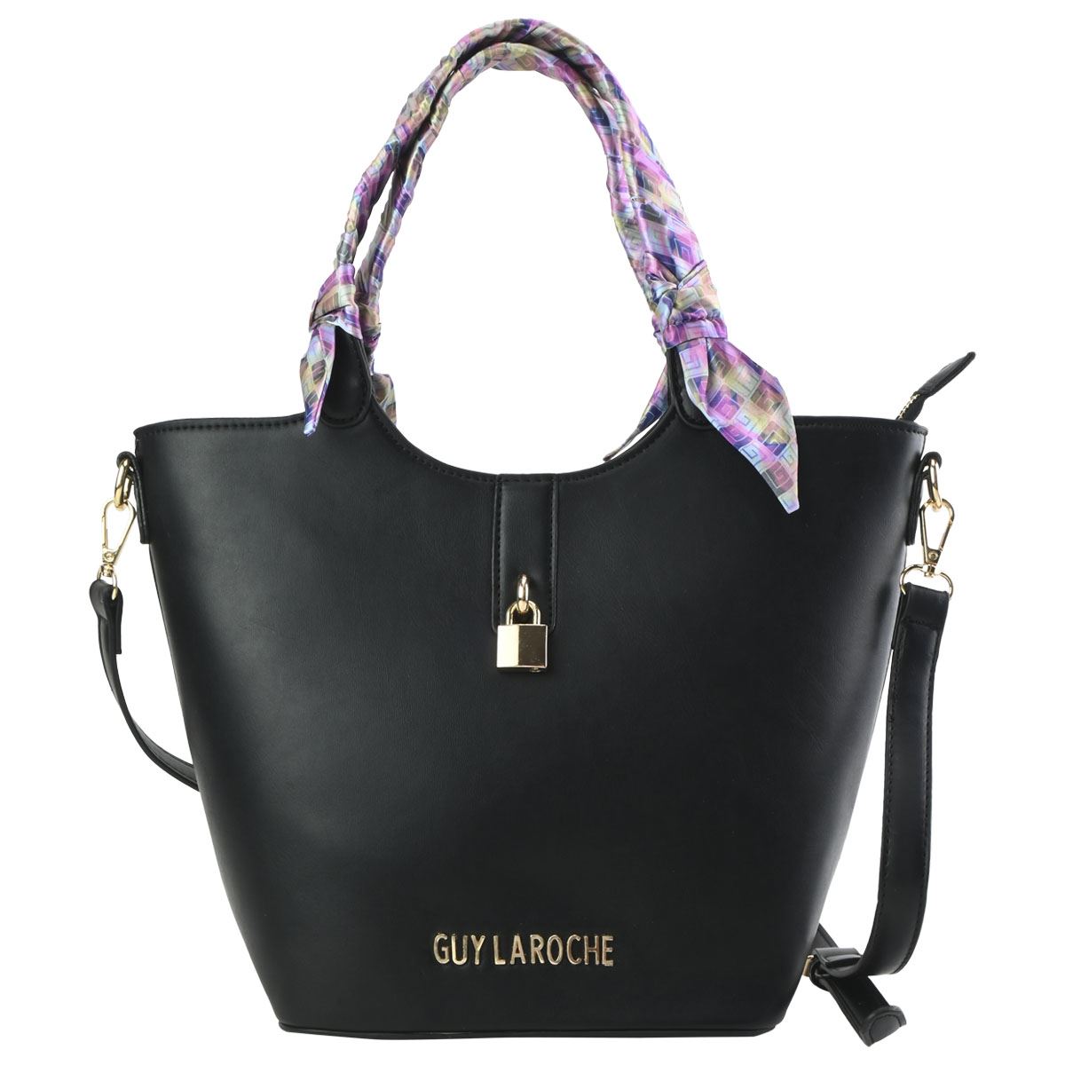 Bolso Satchel Guy Laroche Negro para Mujer
