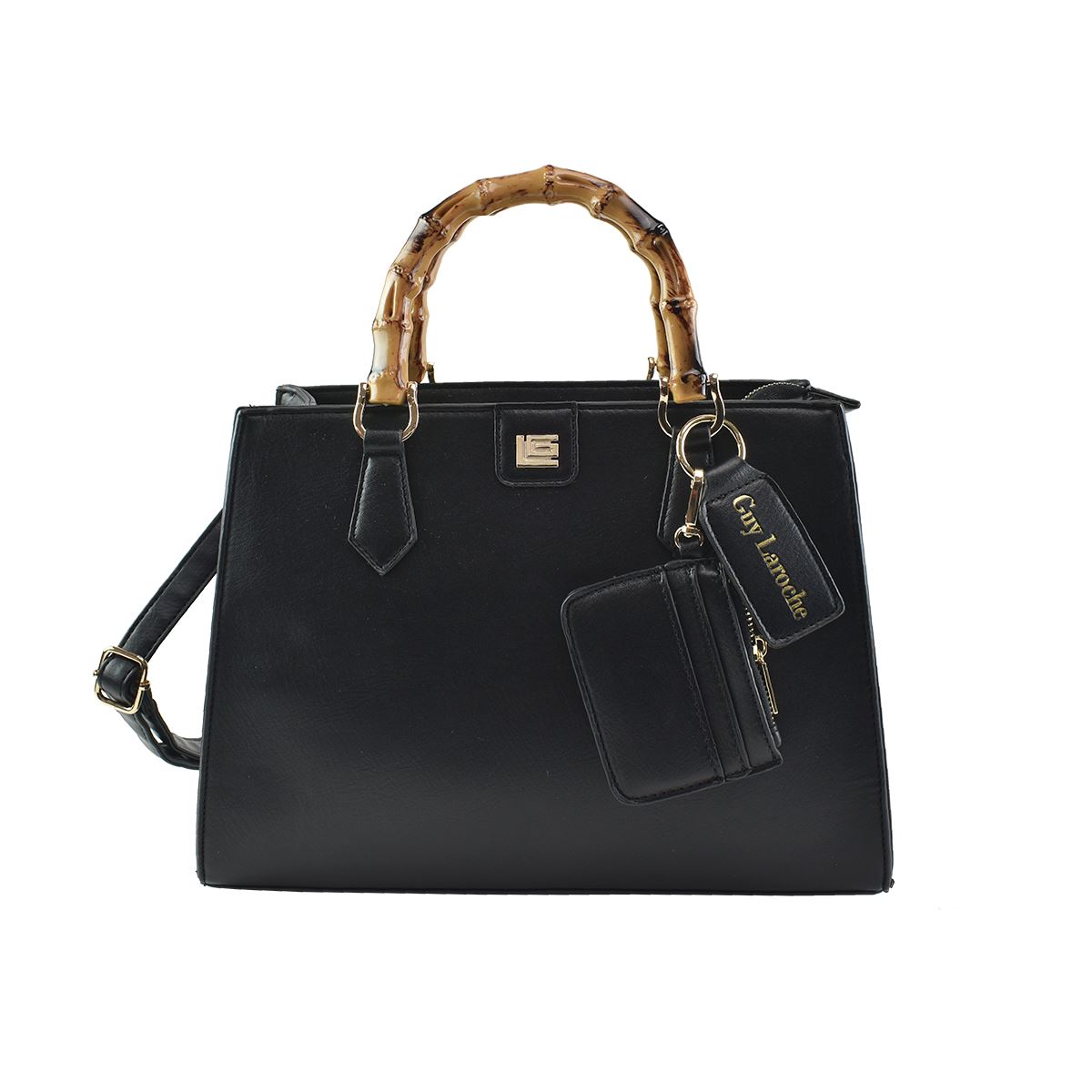 Bolso Satchel Guy Laroche Negro para Mujer