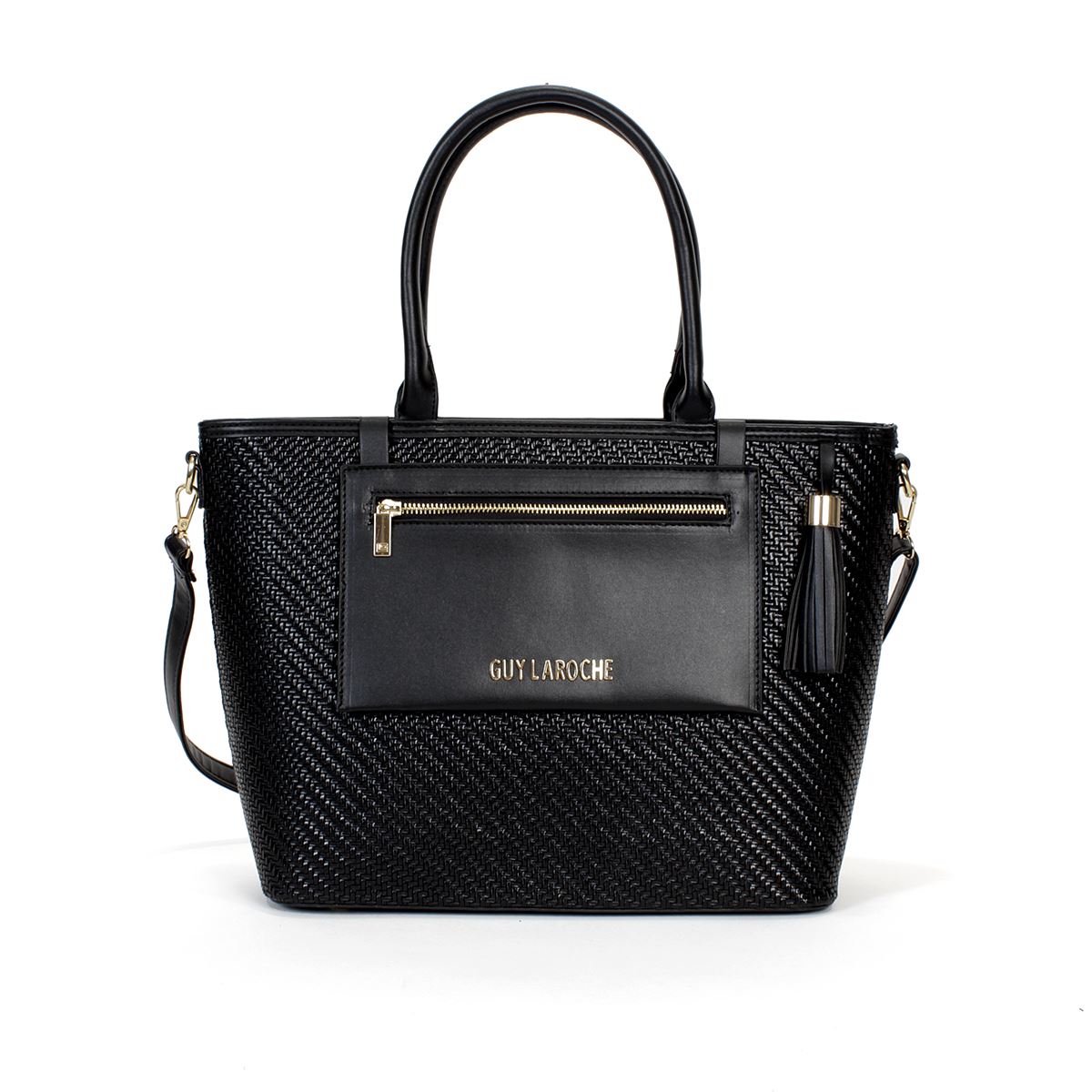 Bolso Satchel Guy Laroche Negro para Mujer