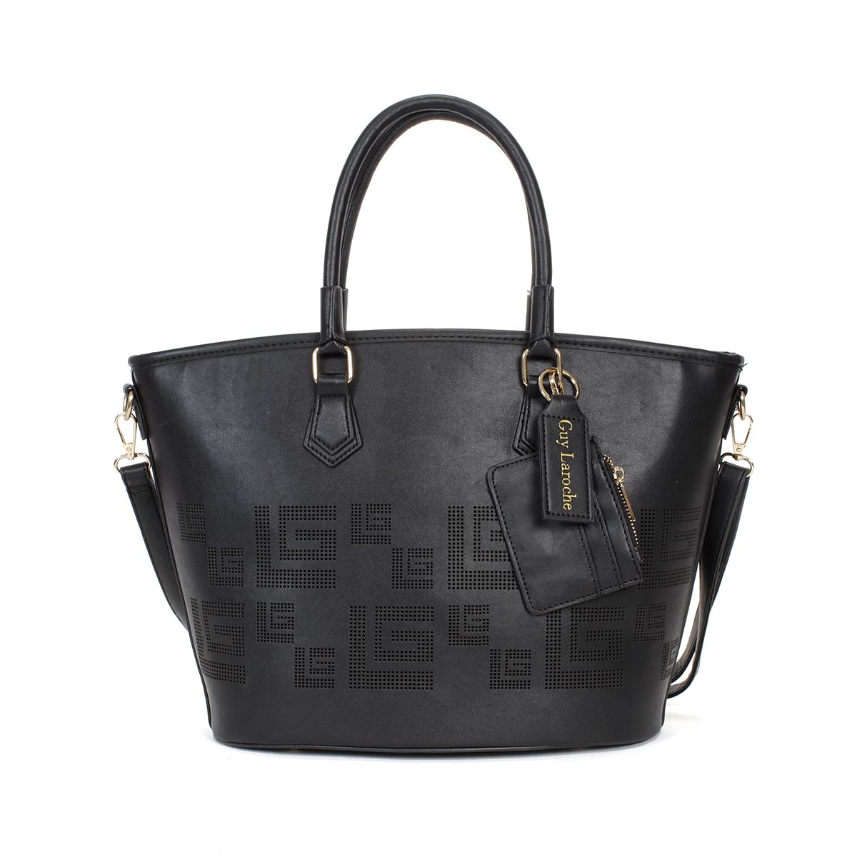 Bolso Satchel Guy Laroche Negro para Mujer