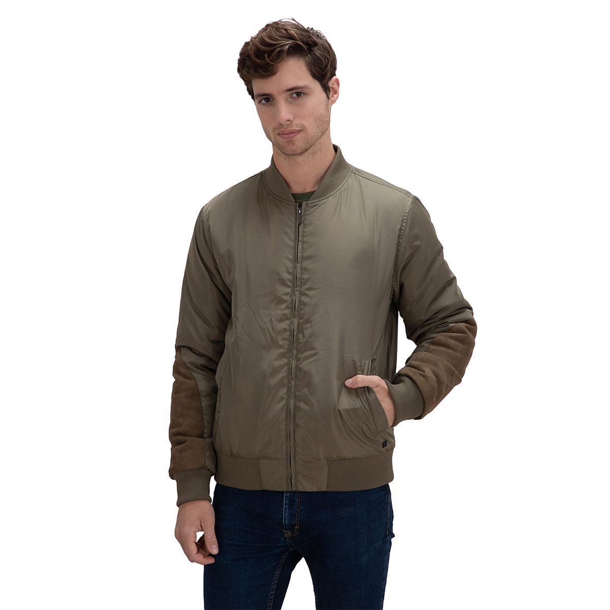 Chamarra para caballero Generra 128401 color olivo talla extra-grande