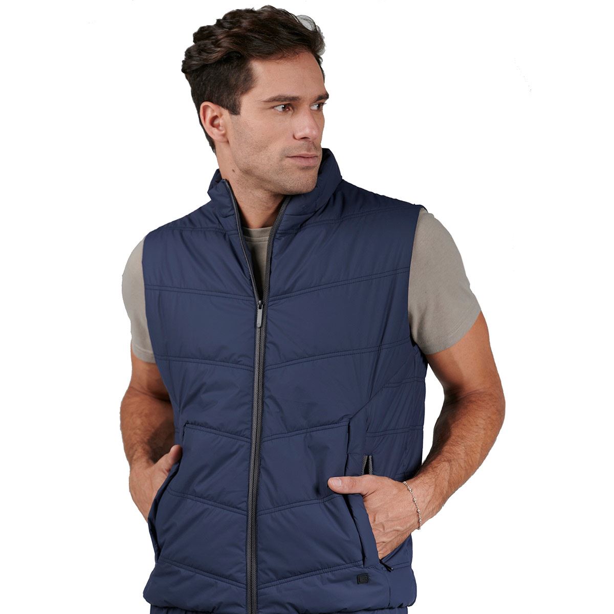 Chaleco para caballero Generra 128602 color marino talla chica