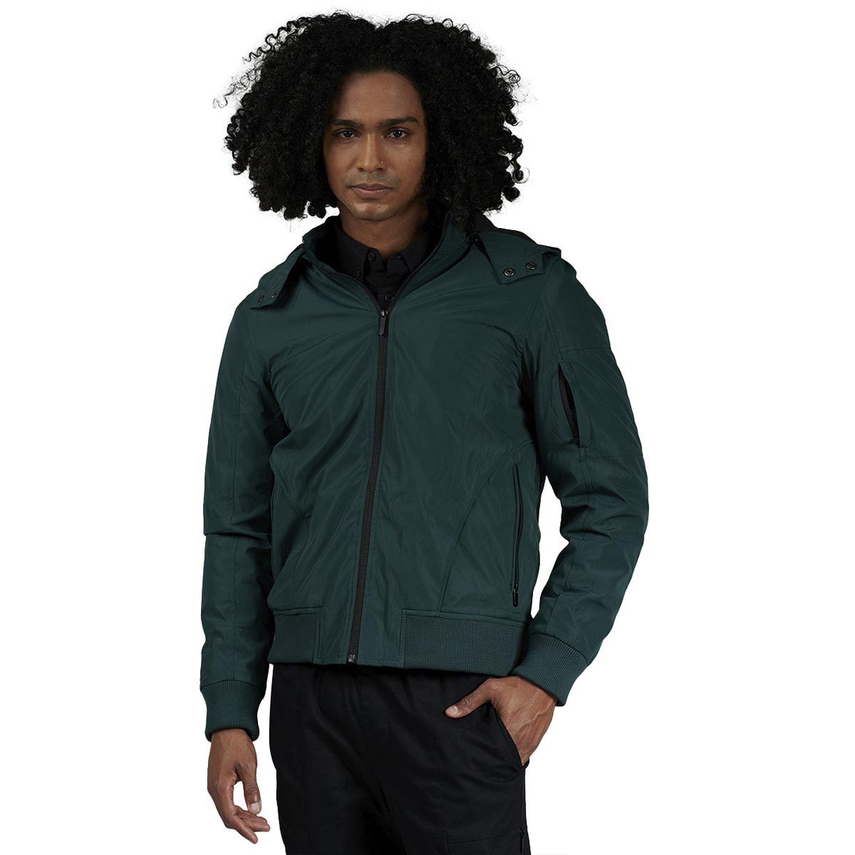 Chamarra para caballero Generra color verde talla extra-grande