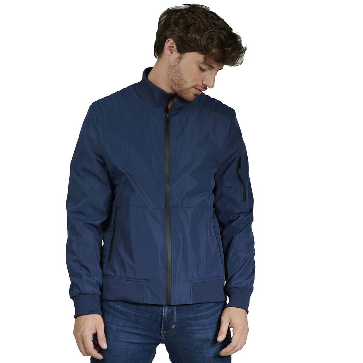 Chamarra para caballero Generra 228411 color azul talla extra-grande
