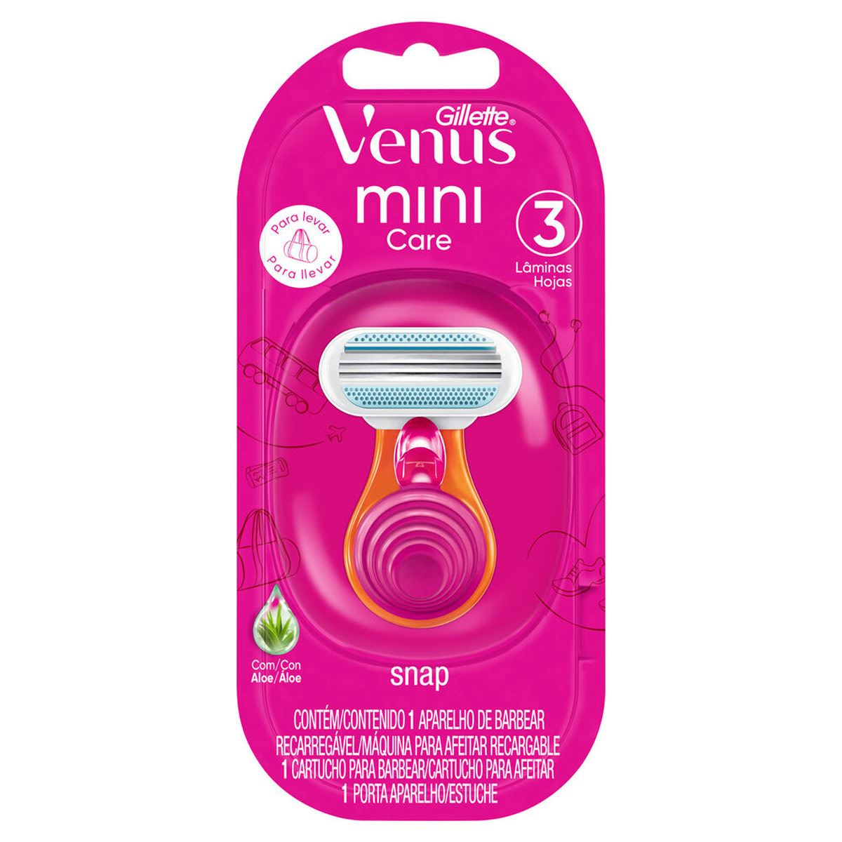 Rastrillo Reutilizable Gillette Venus Mini Care Snap para Mujer 1 unidad