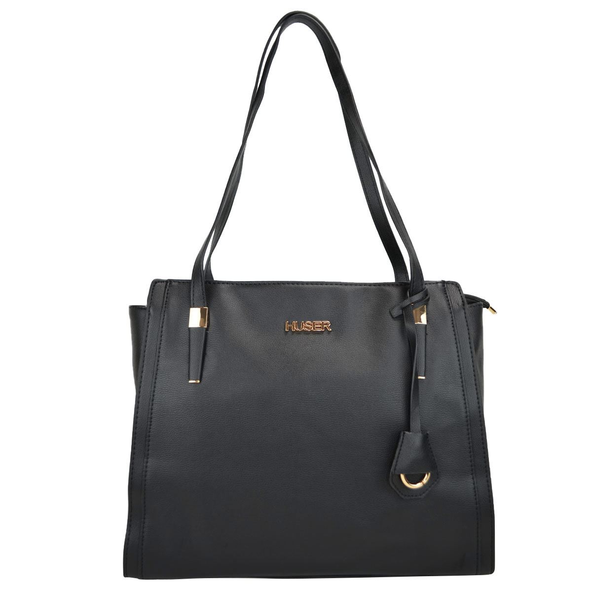 Bolsa Huser Tipo Tote color negro Mod. L93191ANE