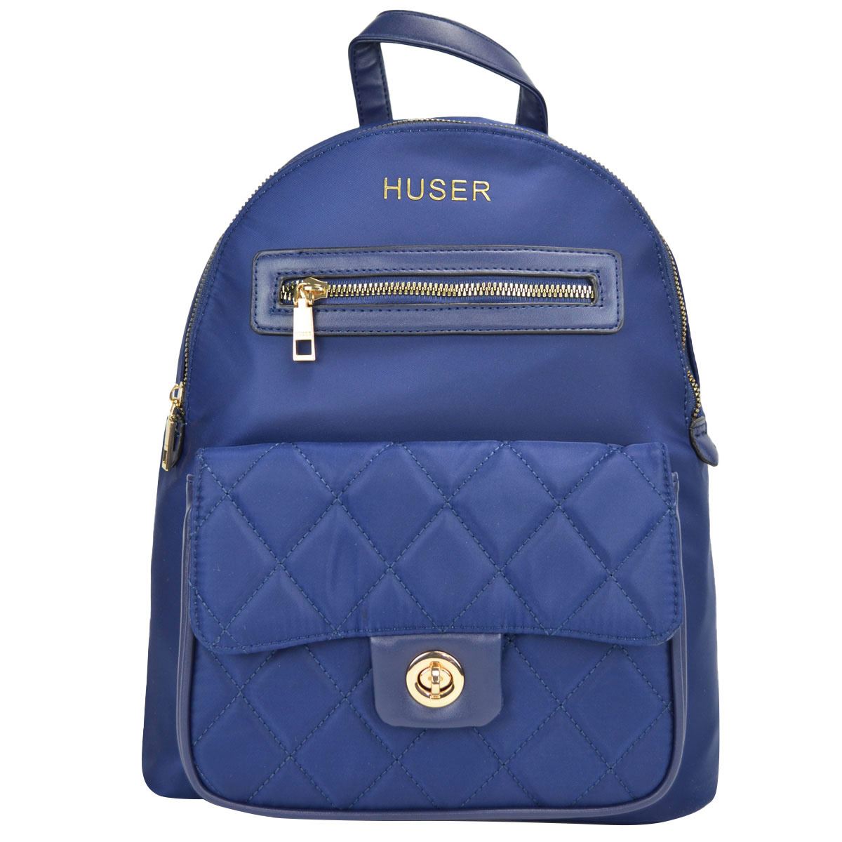 Bolsa Huser back Pack color azul para Mujer