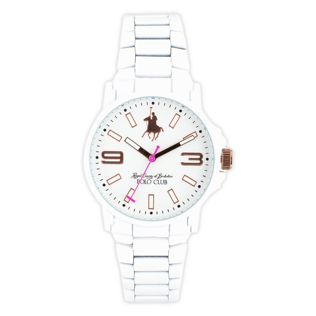 Reloj Polo Club modelo NPCD07BLBL para dama