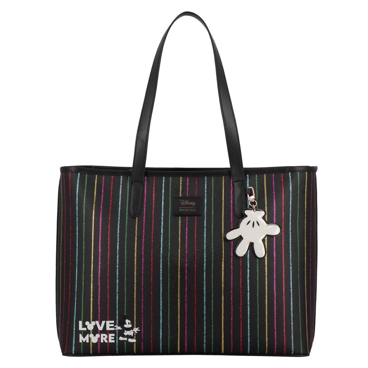 Bolsa Tote Negra Multicolor W Capsule