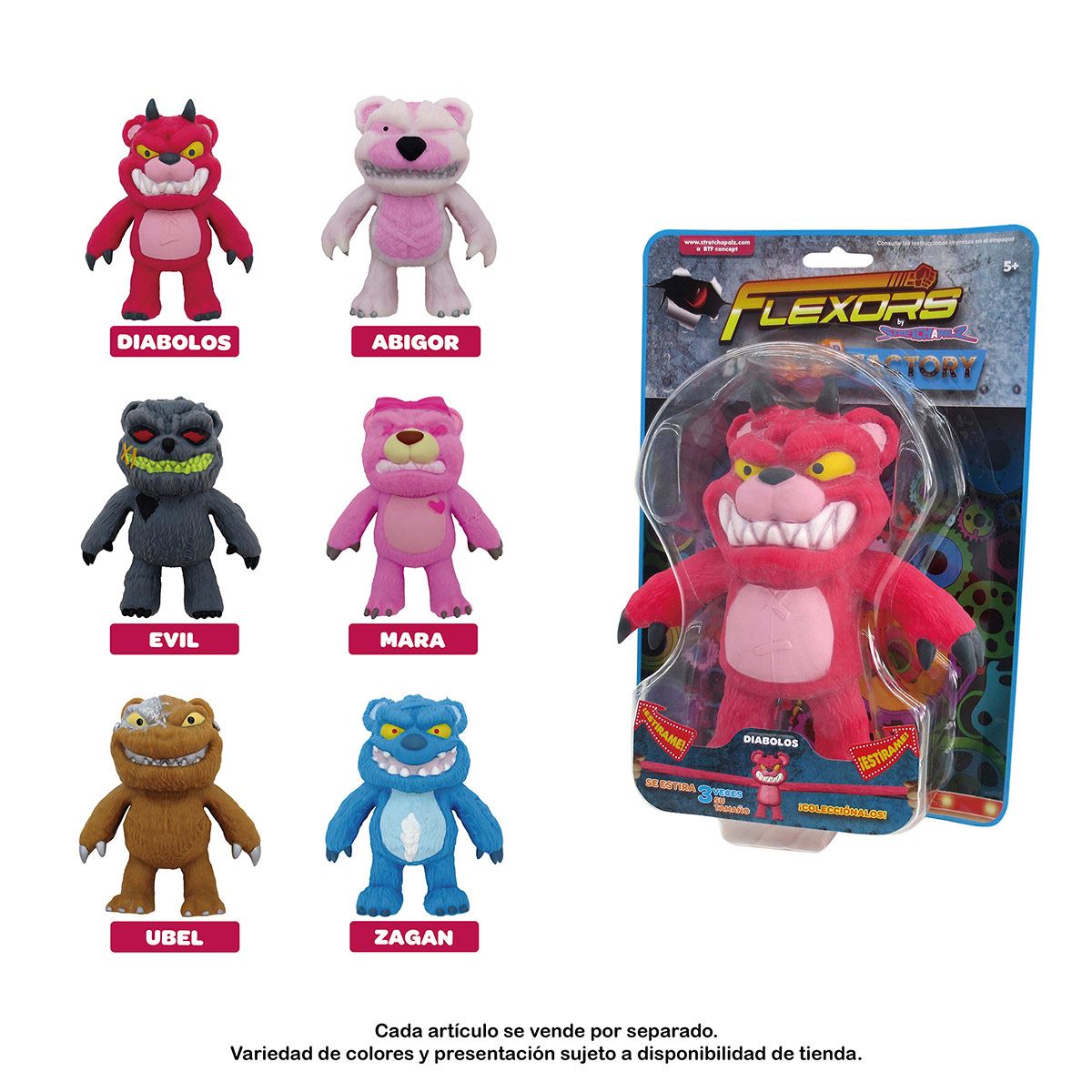 ACTION FIGURES ASST INFANTIL UNISEX BTF FLEXORS G (EVIL BEAR SERIES 6)
