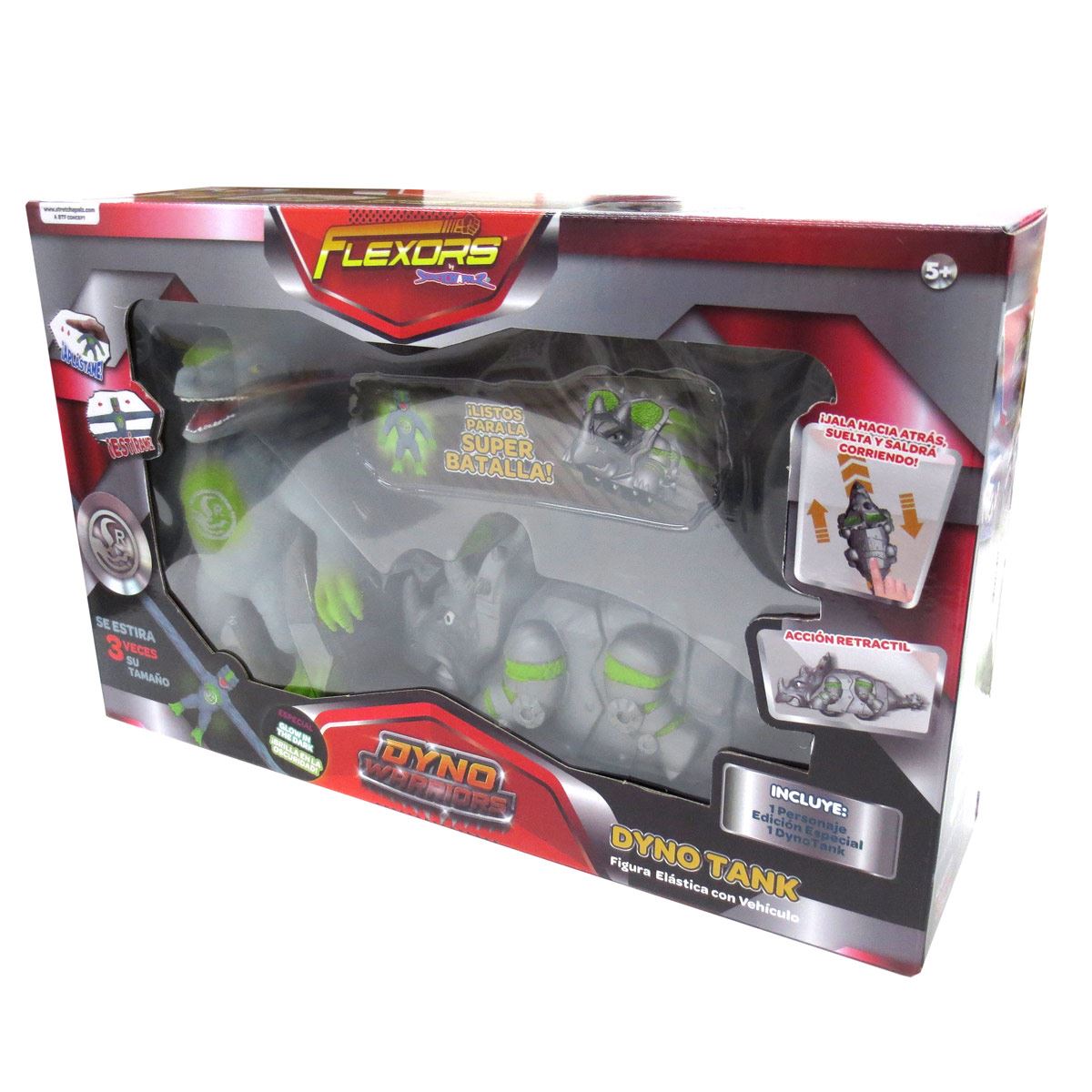 PLAYSET FLEXORS CON PERSONAJES, ACCESORIOS Y VEHICULO