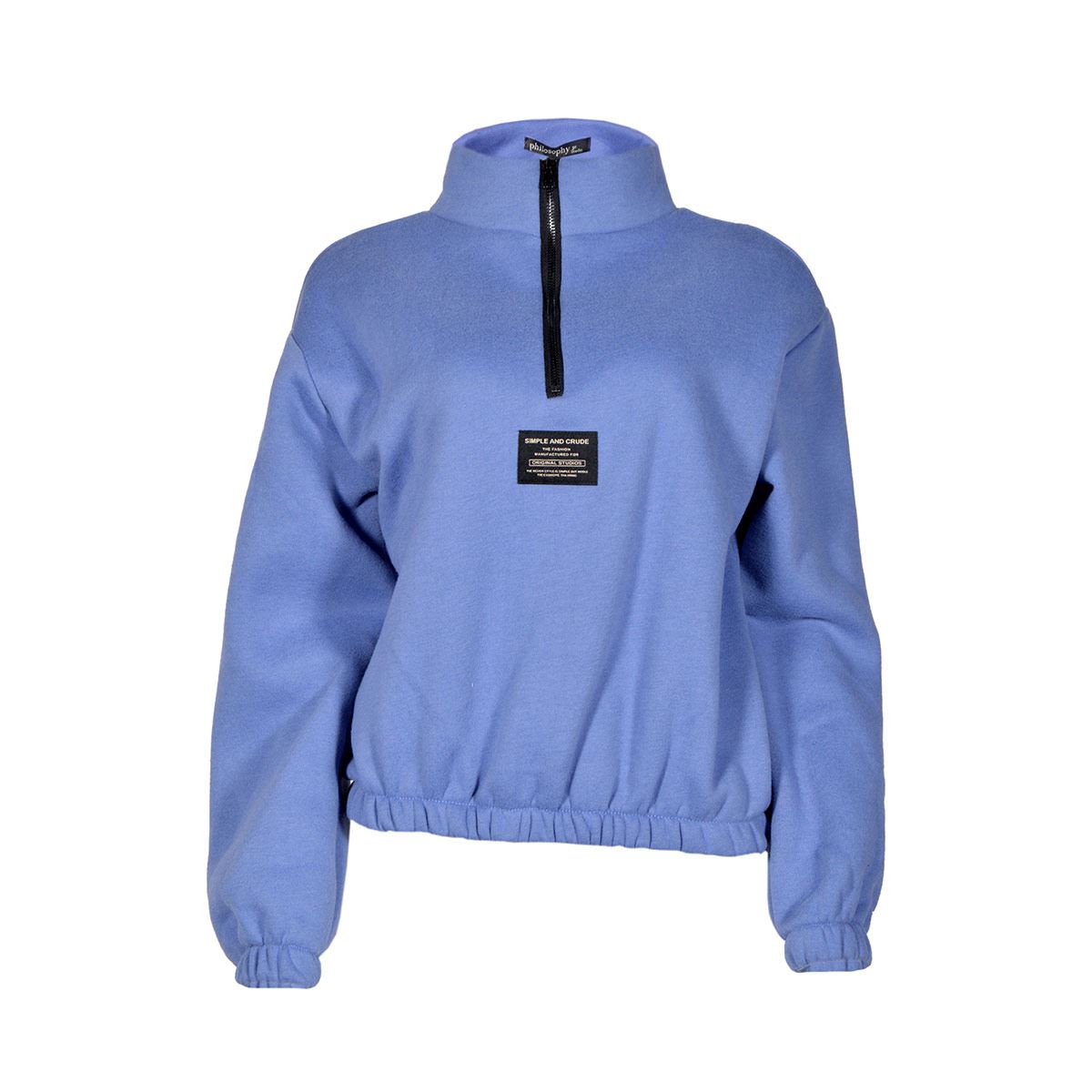 Sudadera manga ranglán Philosophy talla grande color azul modelo lf202