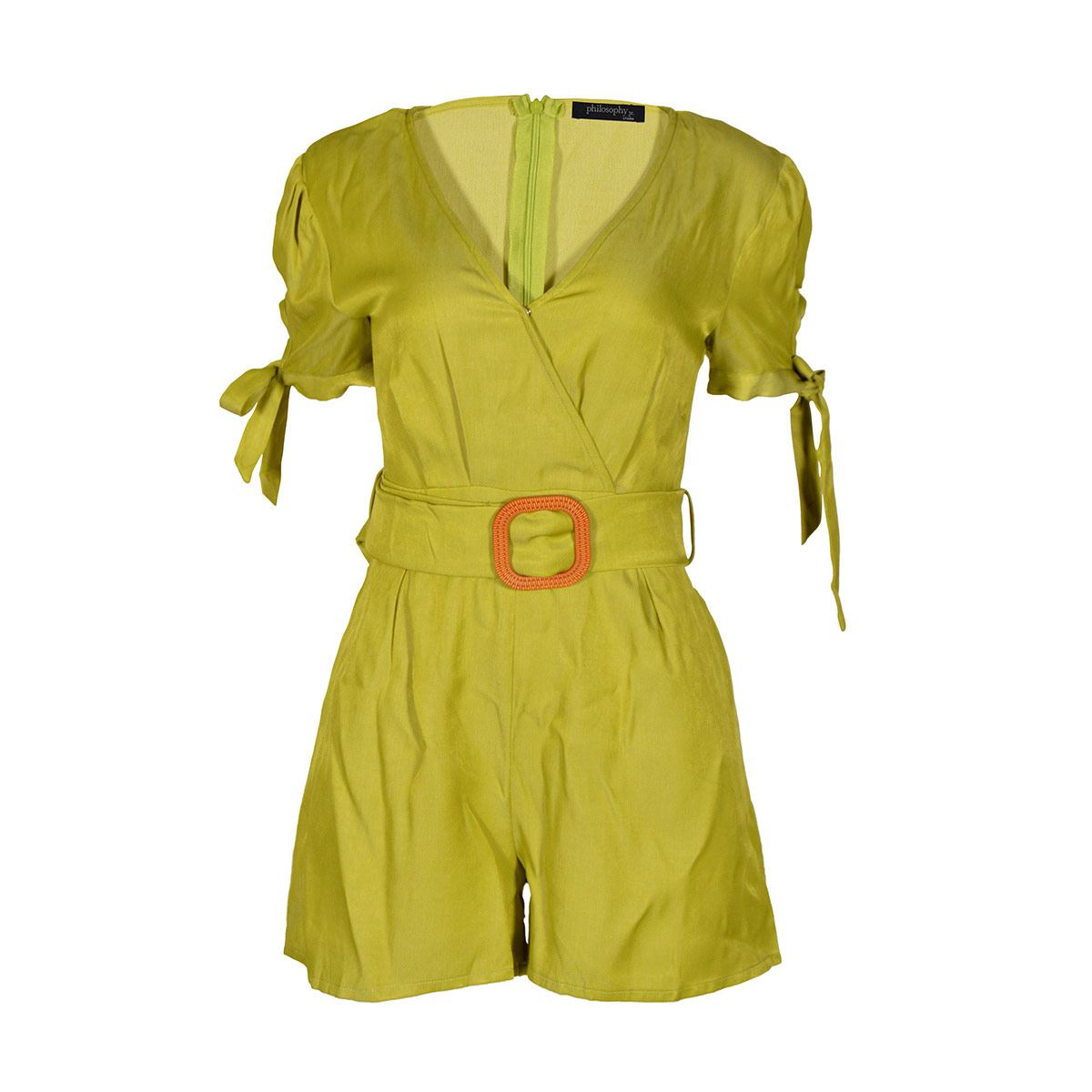 Rumper cruzado Philosophy Jr talla grande color verde modelo md1742