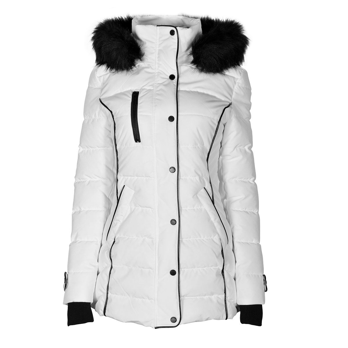 Chamarra con pelo Philosophy talla mediana color blanco modelo LJN3641