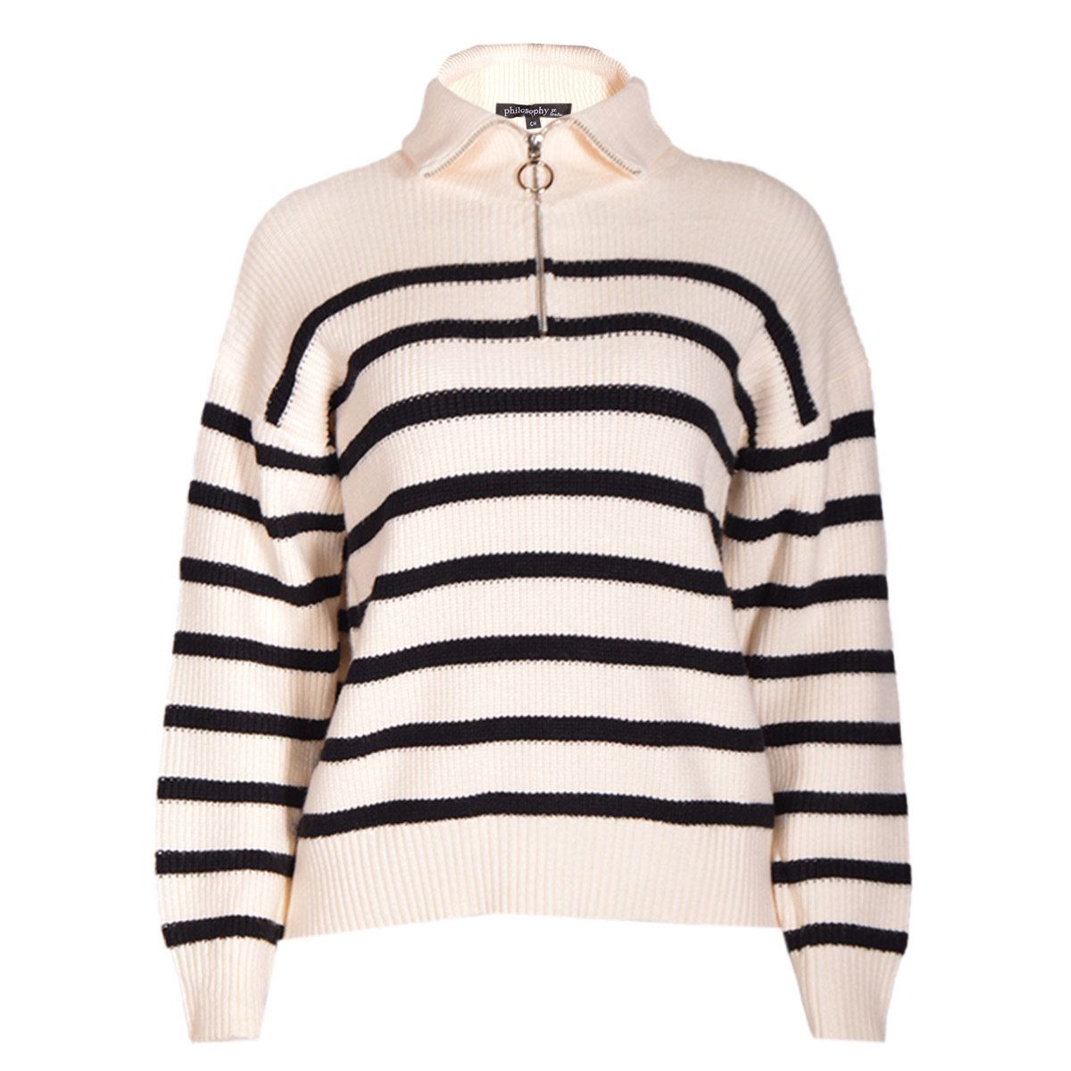 Sweater estampado Philosophy jr talla grande color beige modelo BS716