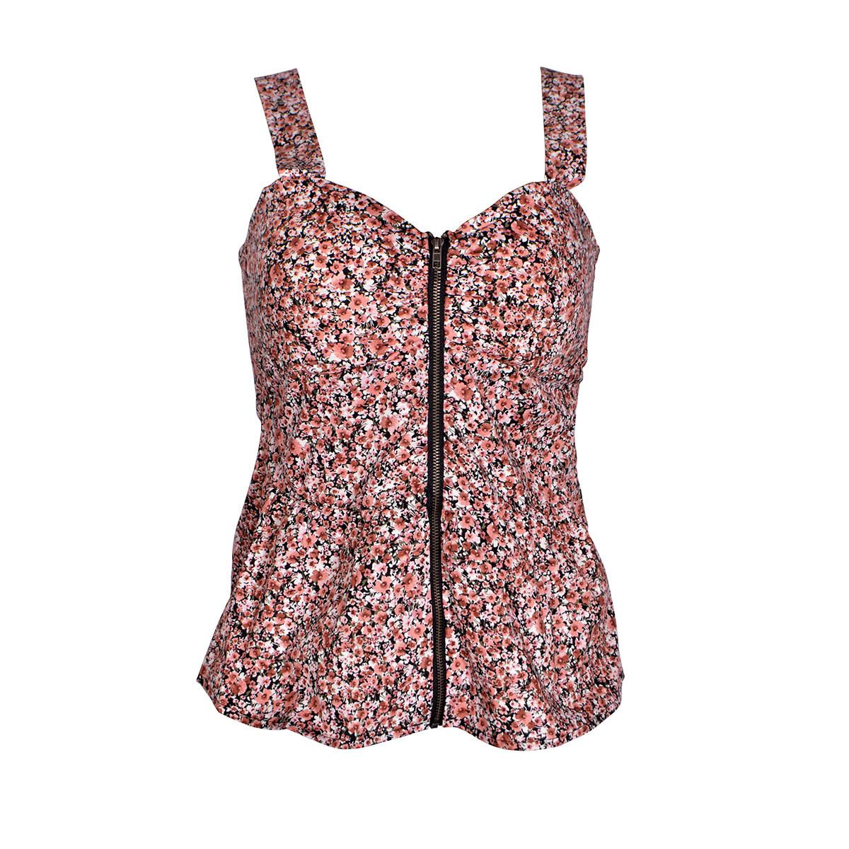 Blusa floral Philosophy jr talla chica color negro combinado modelo t12813