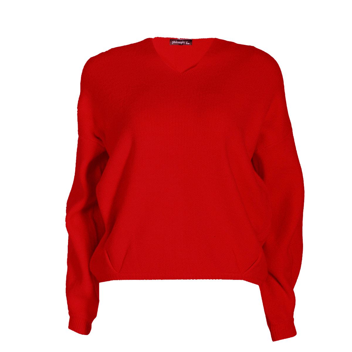 Suéter con capucha Philosophy talla chica mediana color rojo obscuro ...