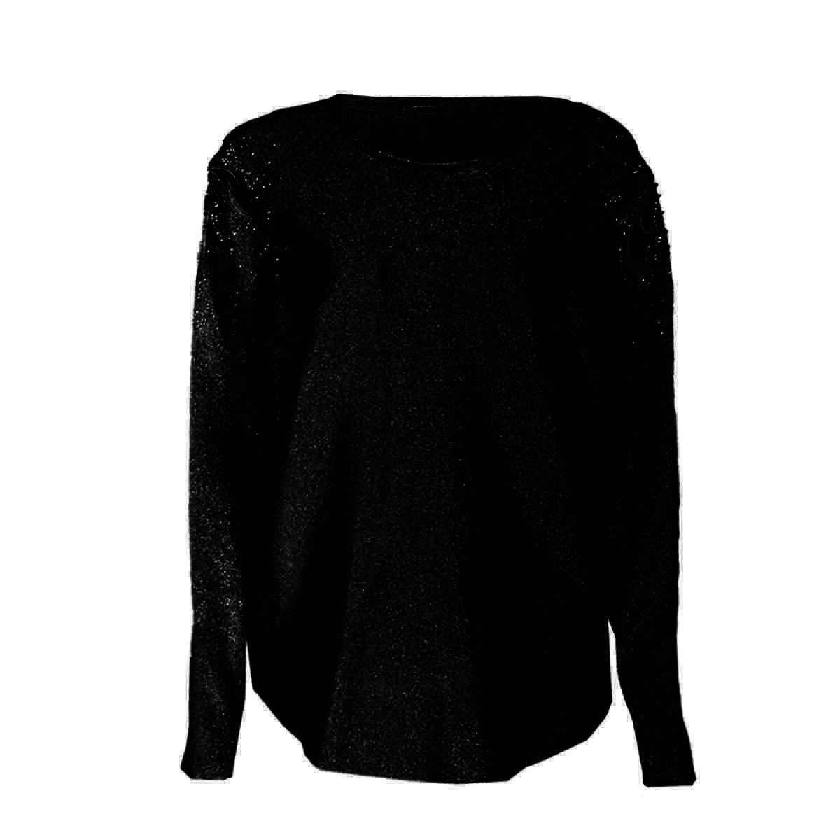 Suéter manga ranglán Philosophy Jr talla UNITALLA color negro modelo HH2039