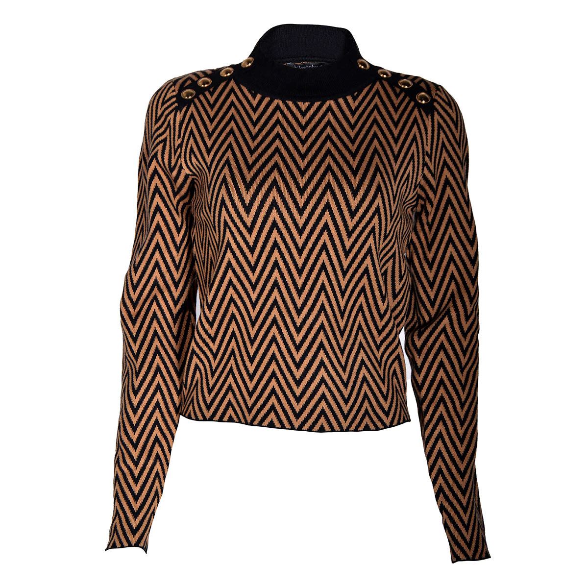 Suéter estampado Philosophy Jr talla mediana color cafe combinado ...