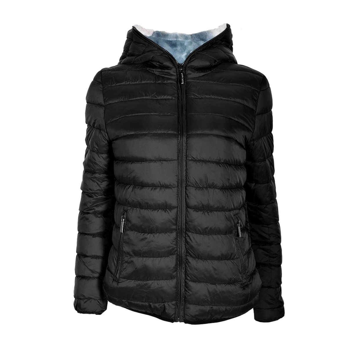 Chamarra con capucha reversible Philosophy Jr talla grande color negro ...