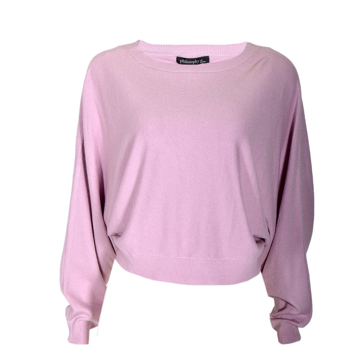 Suéter liso Philosophy Jr talla unitalla color morado claro modelo HH11079
