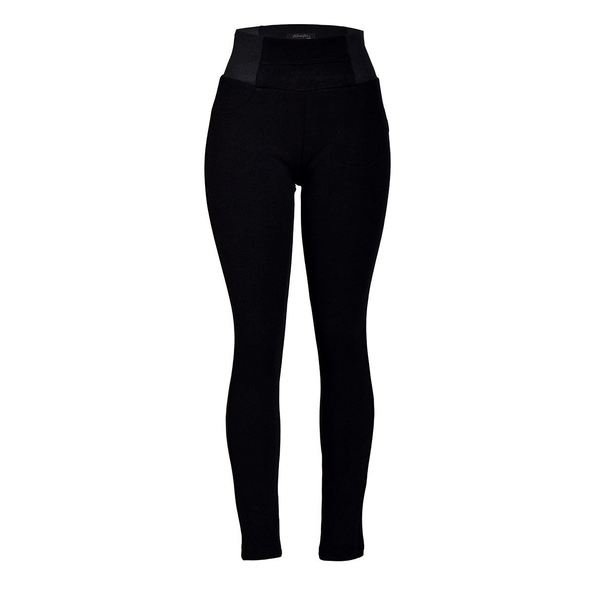 Leggins rectos lisos con pretina ancha Philosophy talla extra grande ...