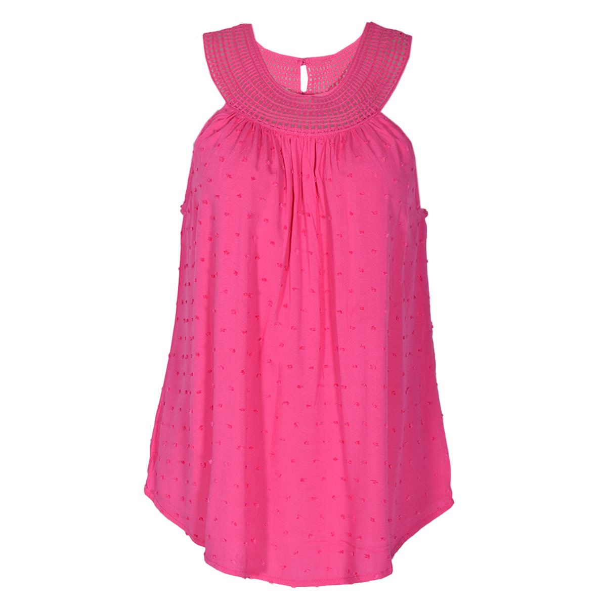 Blusa para mujer con encaje Philosophy Jr talla chica color rosa modelo ...