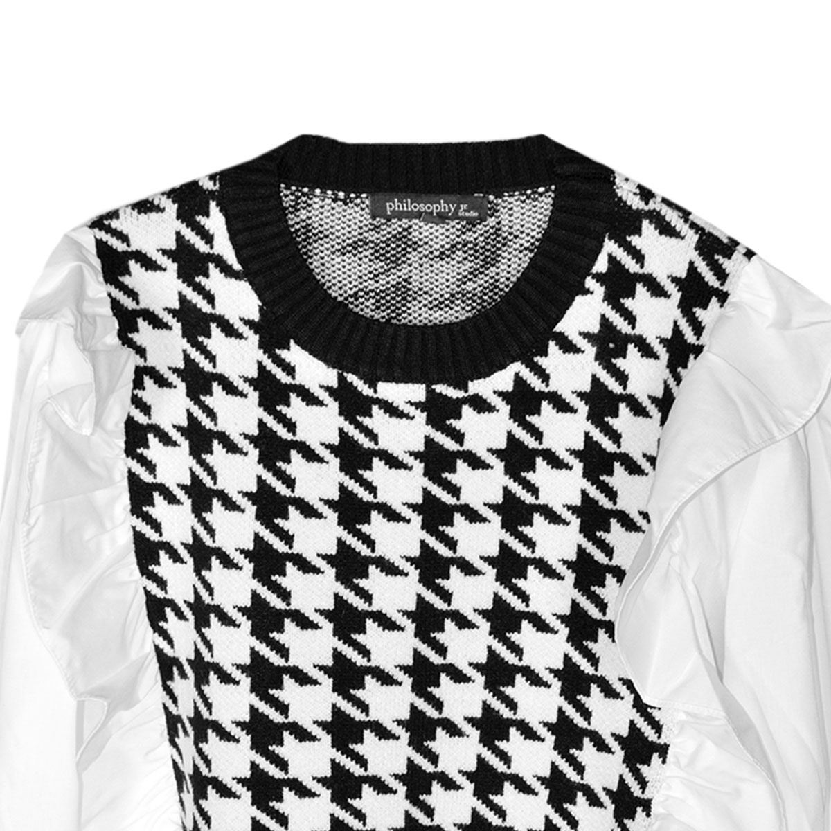 Suéter Estampado Con Manga Tipo Farol Para Mujer Philosophy Jr