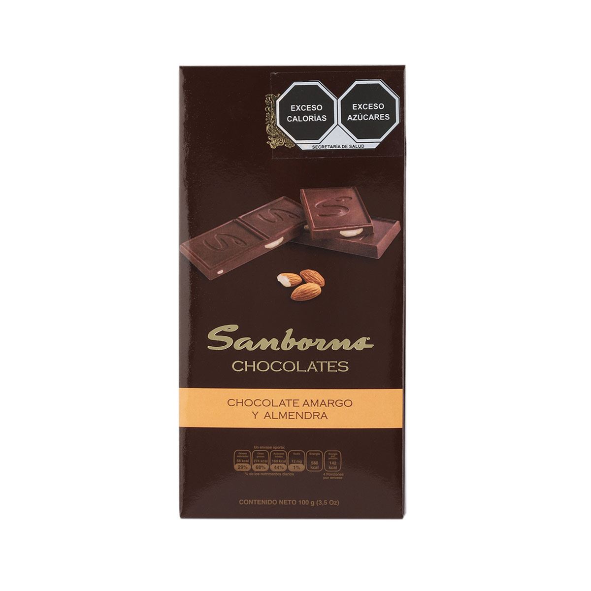 Tablilla Chocolate con almendra 100 gramos