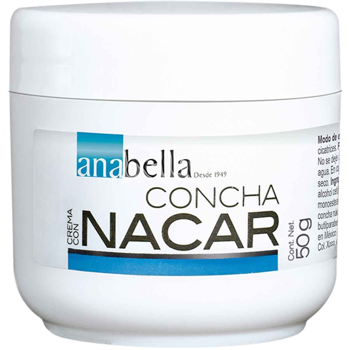Crema concha nacar Anabella 50g