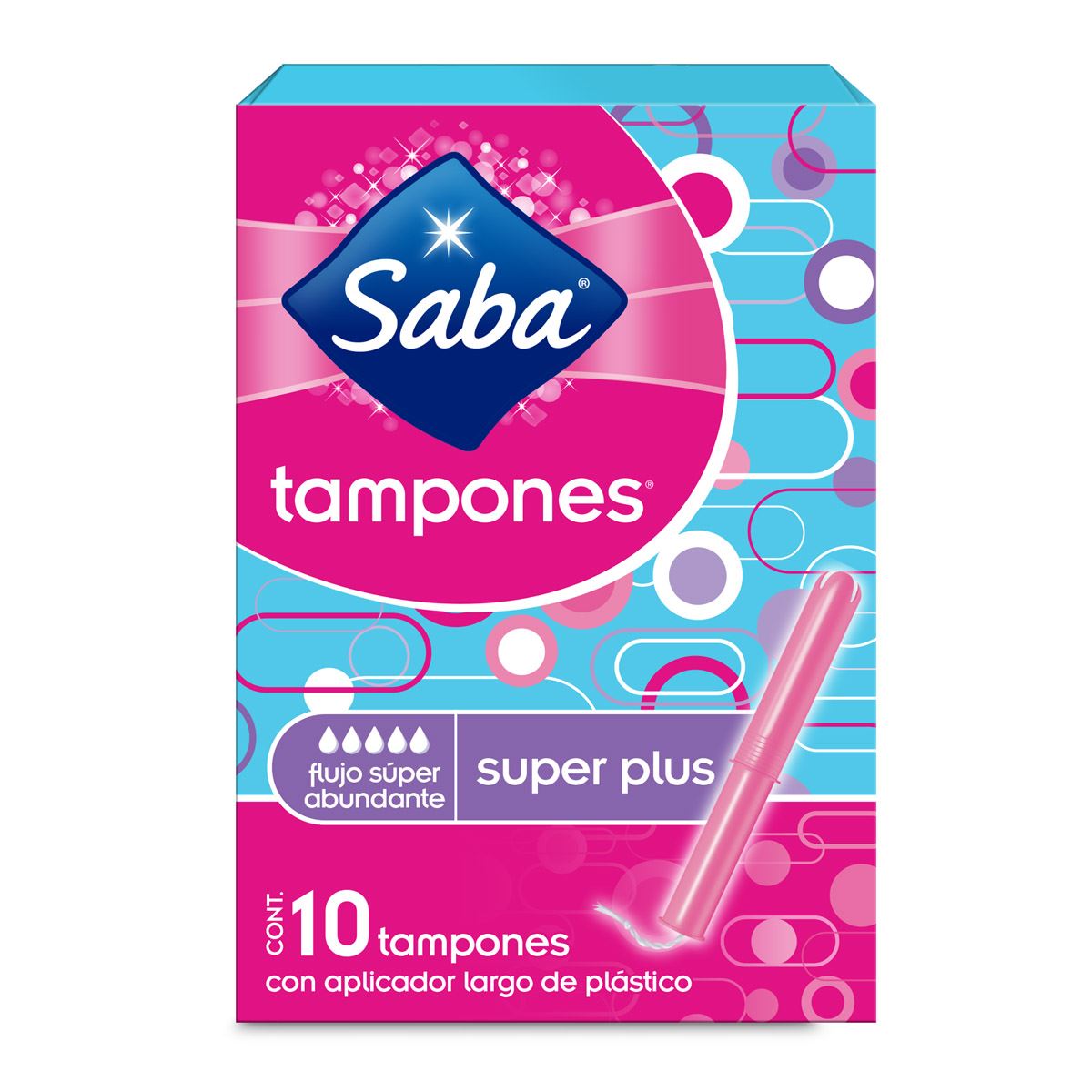 Tampones Largo Superplus 10 Piezas Saba