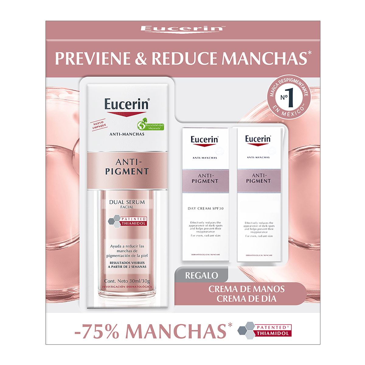 EUCERIN PACK ANTI-PIGMENT BOOSTER + MINI AP HAND + MINI AP DÍA