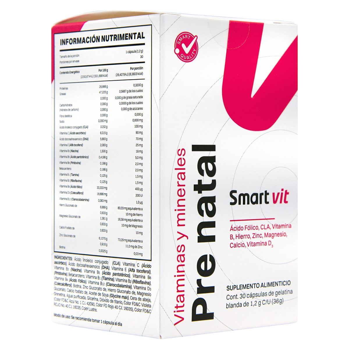 PRENATAL VITAMINAS Y MONERALES 30 CAPS