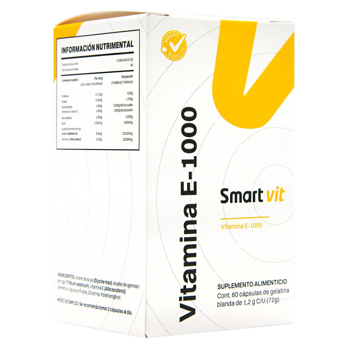 SMART VITAMINA E-1000 60 C.G.B.