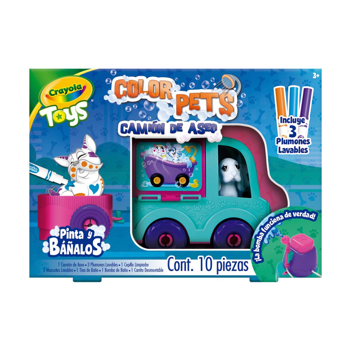 E-3 Color Pets Camión De Aseo