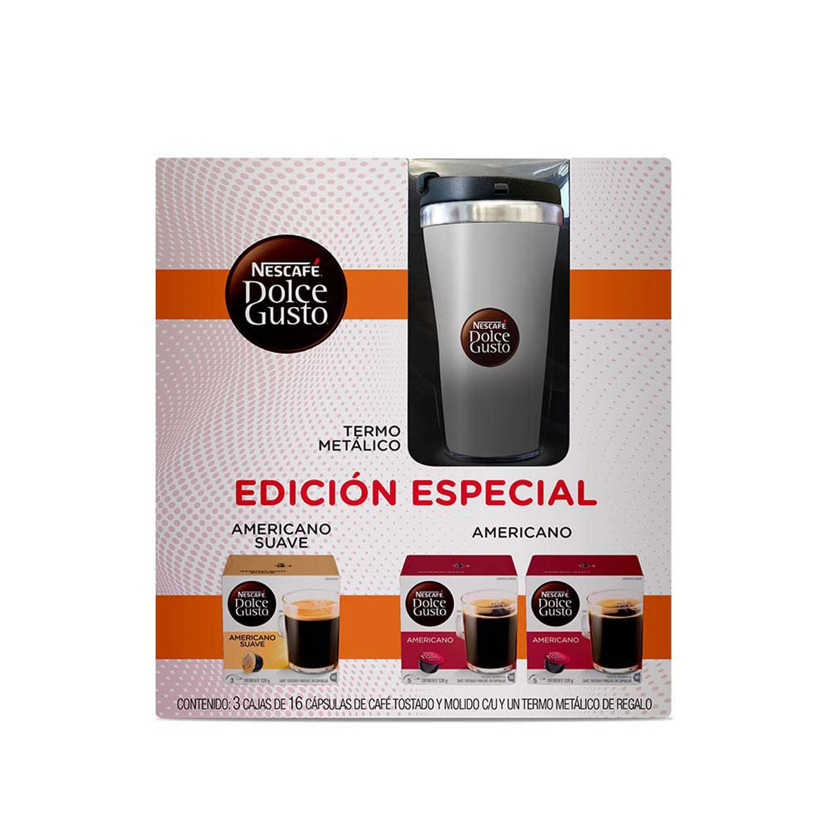 Nescafé Dolce Gusto 3 Pack + Termo Americanos