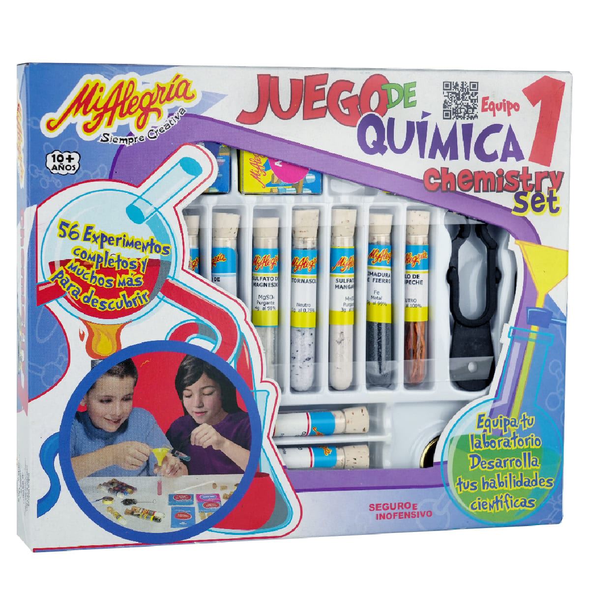 Set Juego de Química Mi Alegría 56 Experimentos