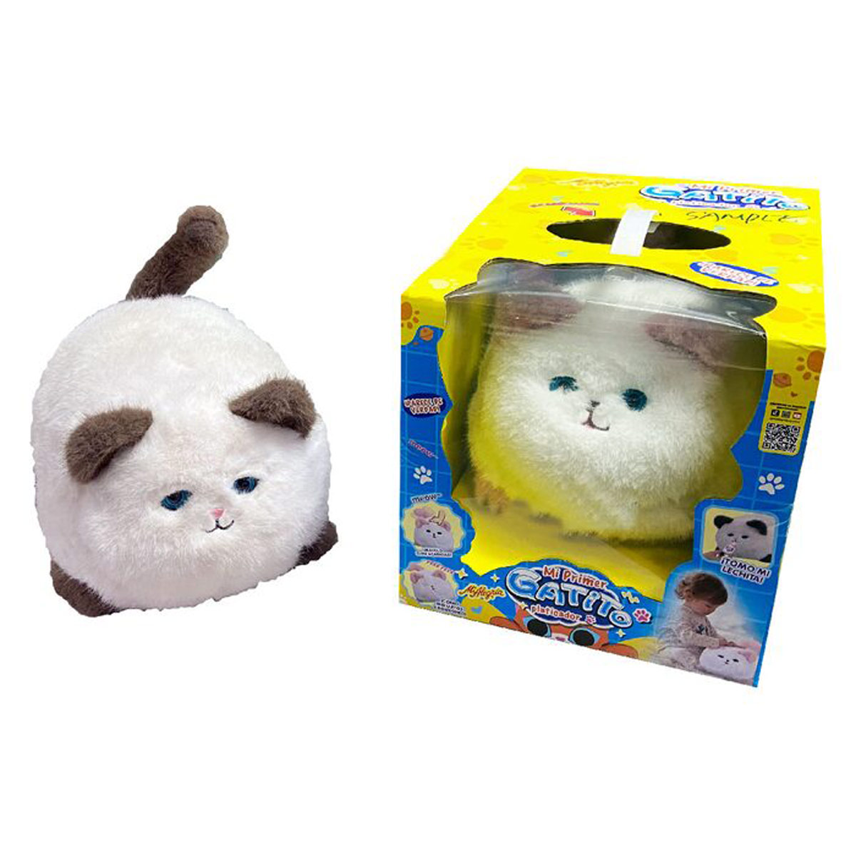 Peluche Mi Primer Gatito Platicador Mi Aalegría