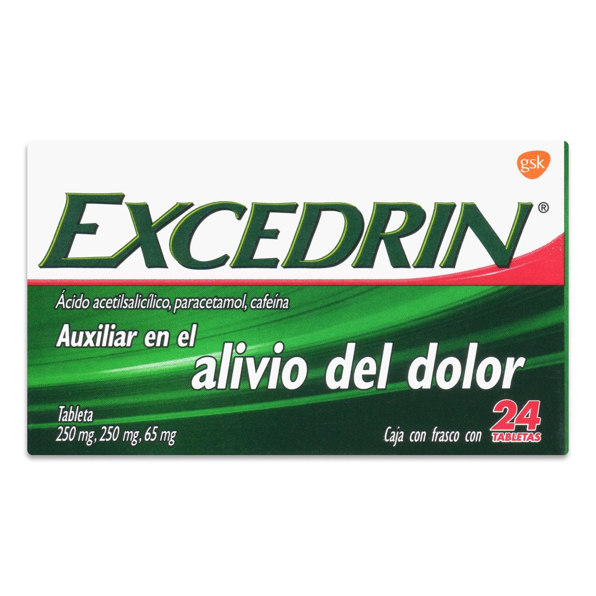 Excedrin 250/250/65mg Dfuerte 24tab