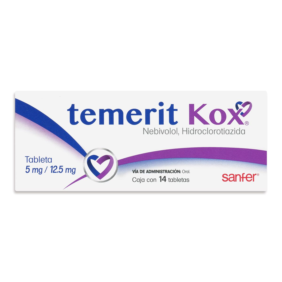 Temerit Kox 5 Mg/12.5mg 14 Tab